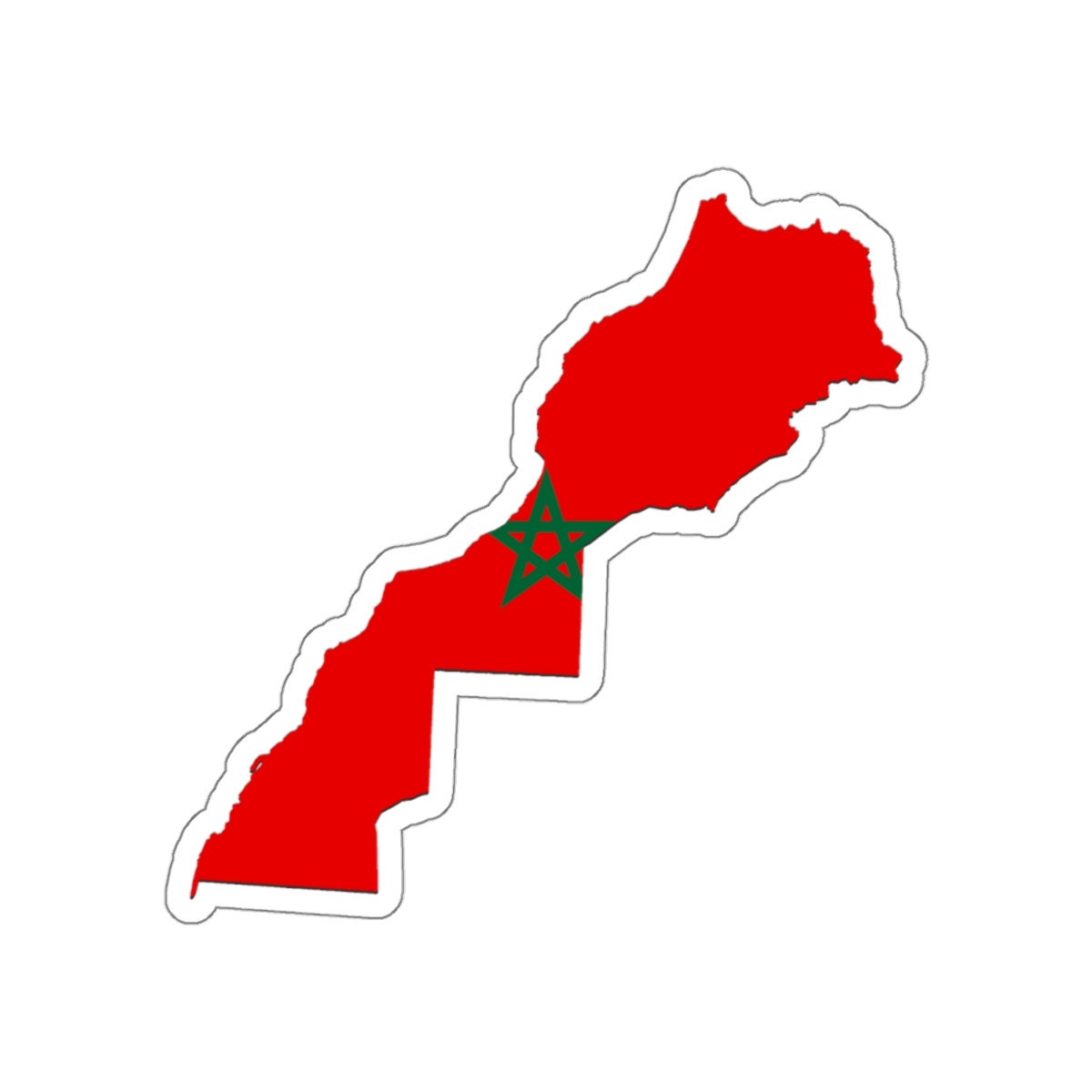 Morocco Map Sticker, Gift for Moroccans, Morocco Map, Moroccan Decor ...