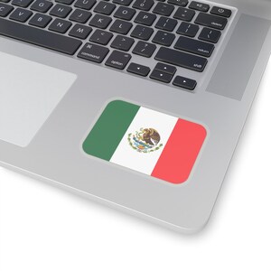 Colorful Mexico Flag Vinyl Sticker, Travel Inspired Decor, Vibrant ...