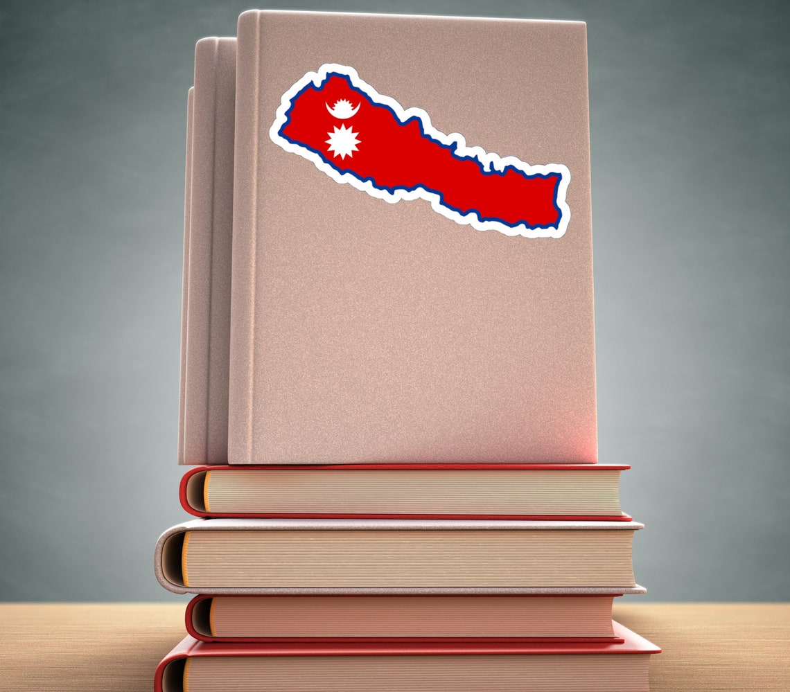 Unique Nepal Map Decal, Adventure Lover's Travel Accessory, Colorful ...