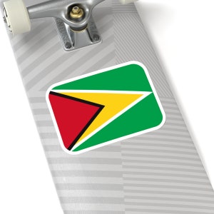 Guyana Flag Sticker, Patriotic Decal for Car, Laptop, or Planner, Show ...