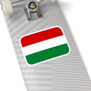 Hungary National Flag Sticker, European Country Souvenir Decal for ...