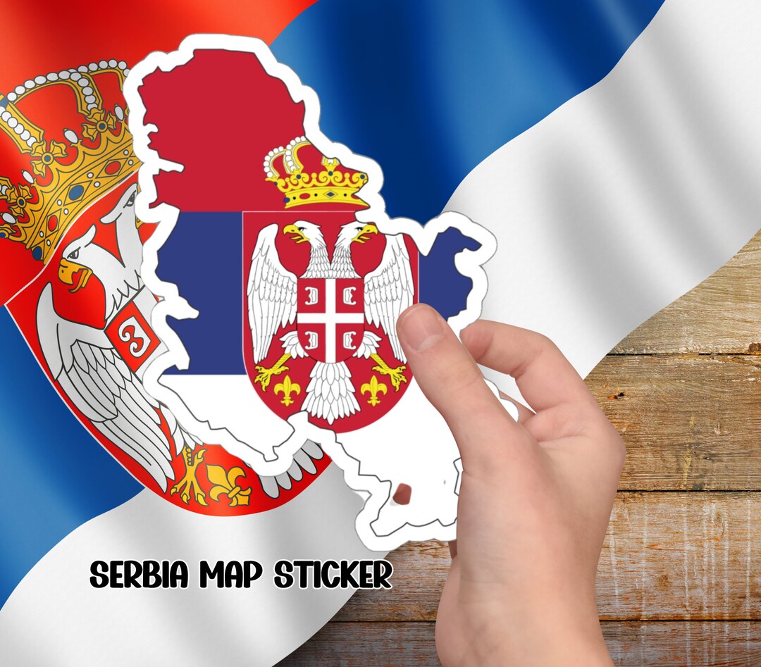 Serbia Map Vinyl Sticker: Traveler's Souvenir Decal - Etsy