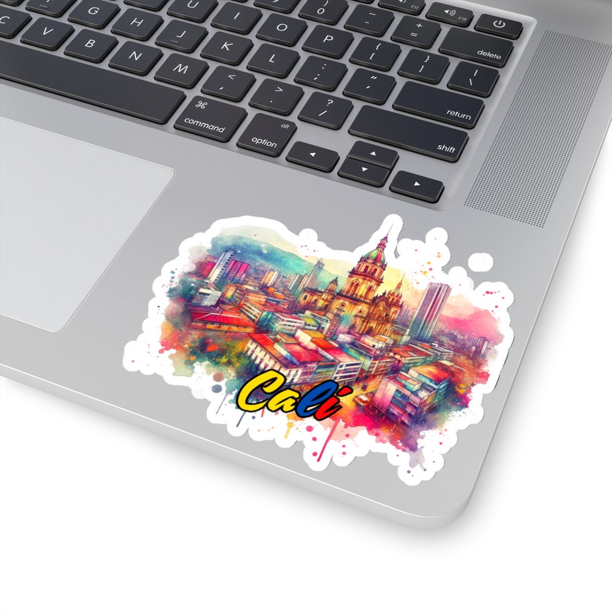 Vibrant Cali Colombia Sticker With Acrylic Illustration, Traveler's ...