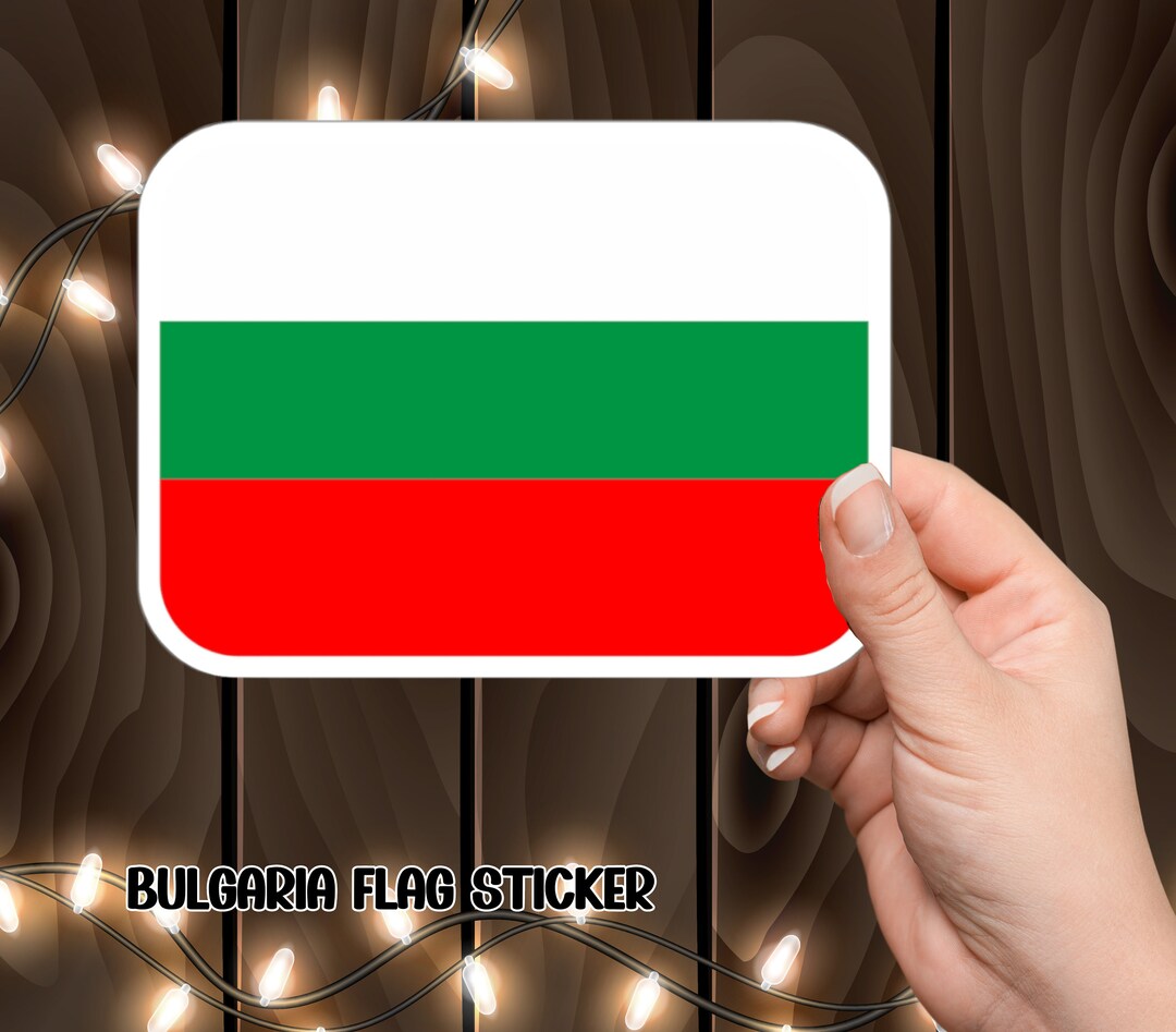 Bulgaria Flag Sticker, Personalized National Pride Decal for Travelers ...