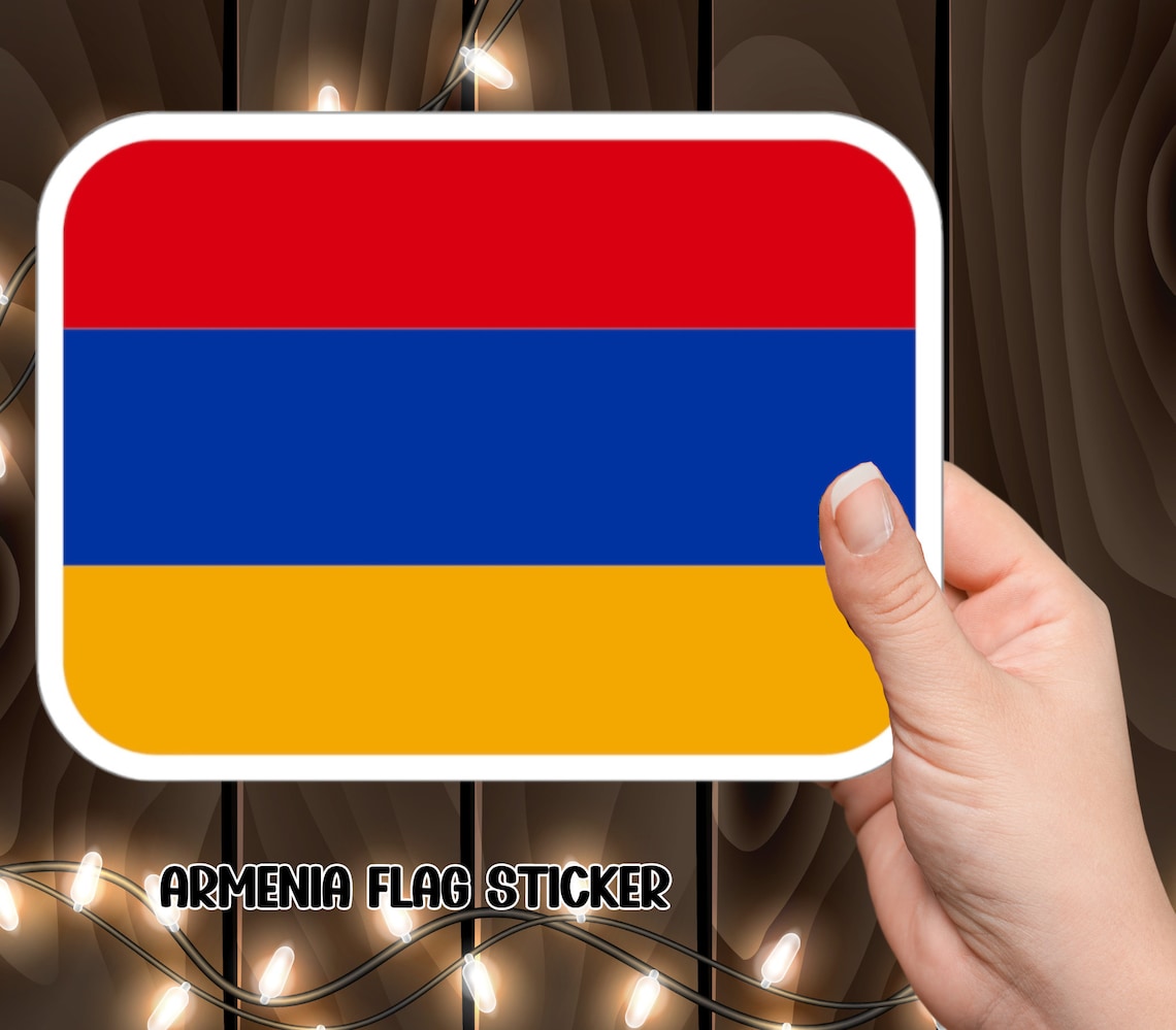 Armenia Flag Vinyl Sticker, Armenian Pride Decal for Home and Office ...