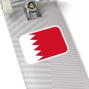 Vinyl Decal of Bahrain Flag, Bahrain Flag Emblem Sticker, Gift for ...