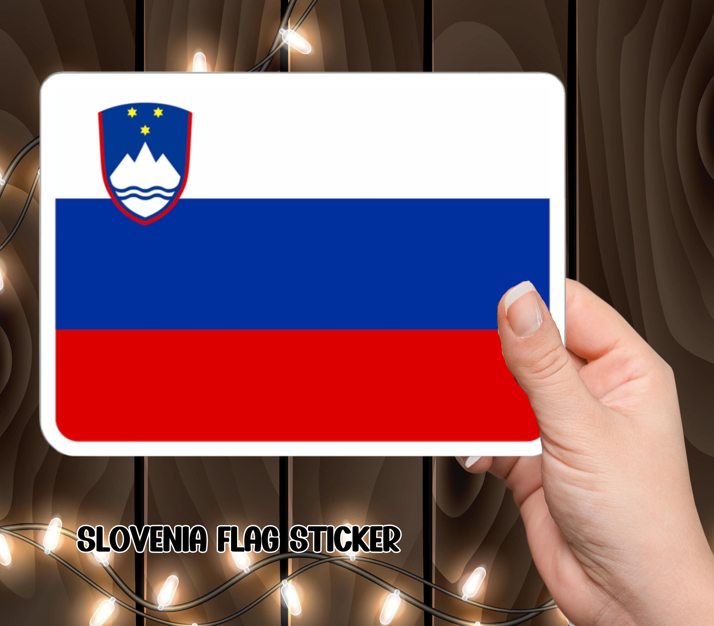 Slovenia Flag Vinyl Sticker, Show Your Slovenian Pride Everywhere With Our Flag Sticker ...