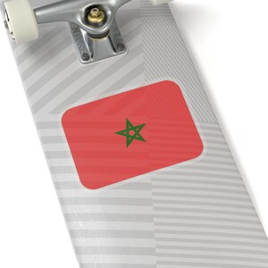 Morocco Flag Vinyl Sticker, Perfect Vinyl Decal for Laptops, Morocco ...