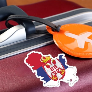 Serbia Map Vinyl Sticker: Traveler's Souvenir Decal - Etsy
