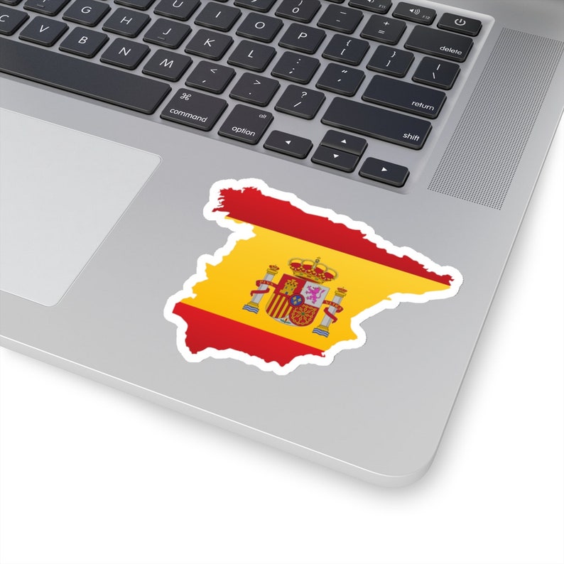Spain Map Sticker: Spanish Flag Vinyl Decal - Etsy