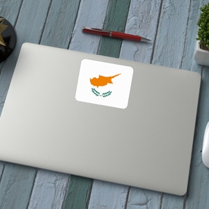 Cyprus Flag Sticker, Patriotic Decal for Car, Laptop, and More, Cyprus ...
