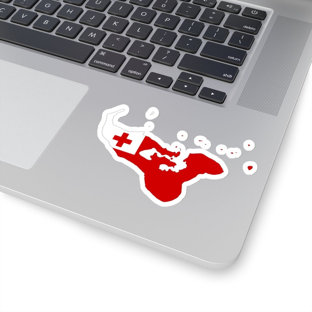 Tonga Pride Map Sticker, Unique Souvenir for Islanders and Pacific ...