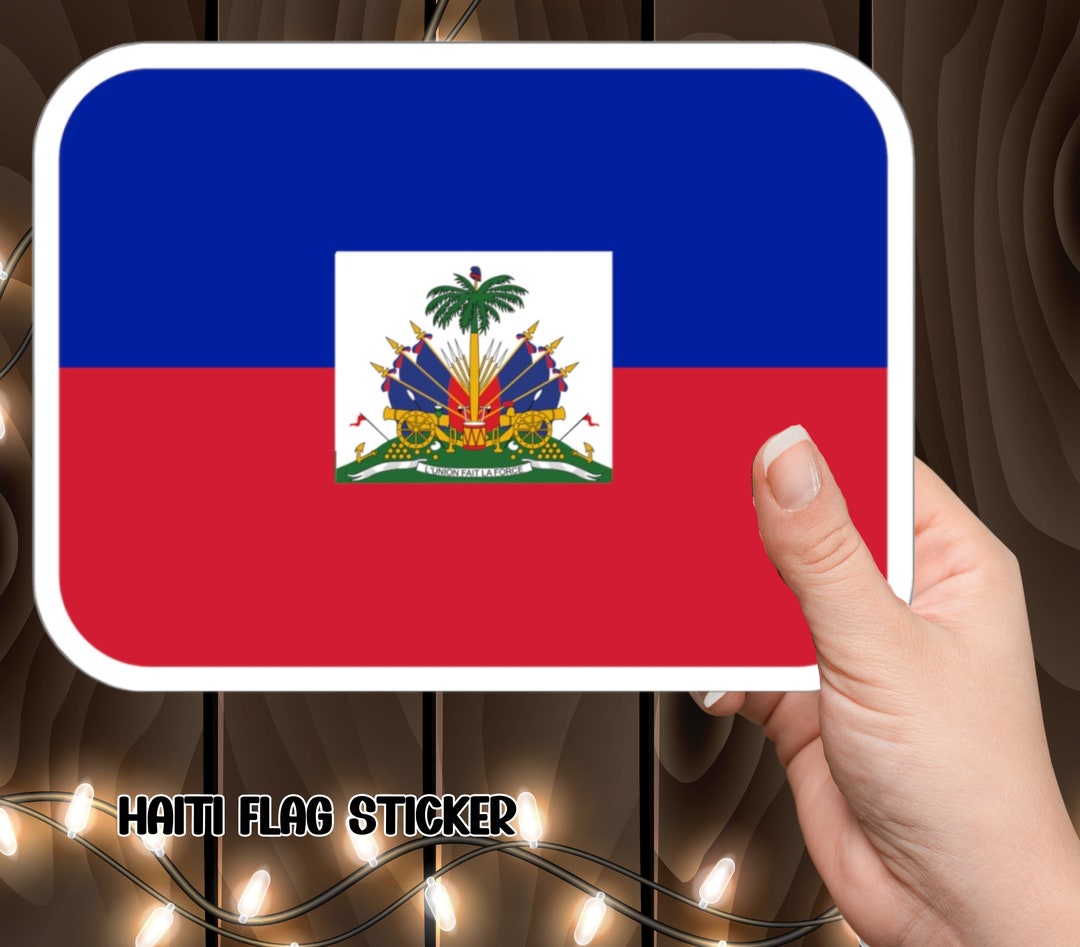 Haiti Flag Sticker: Patriotic Vinyl Decal - Etsy