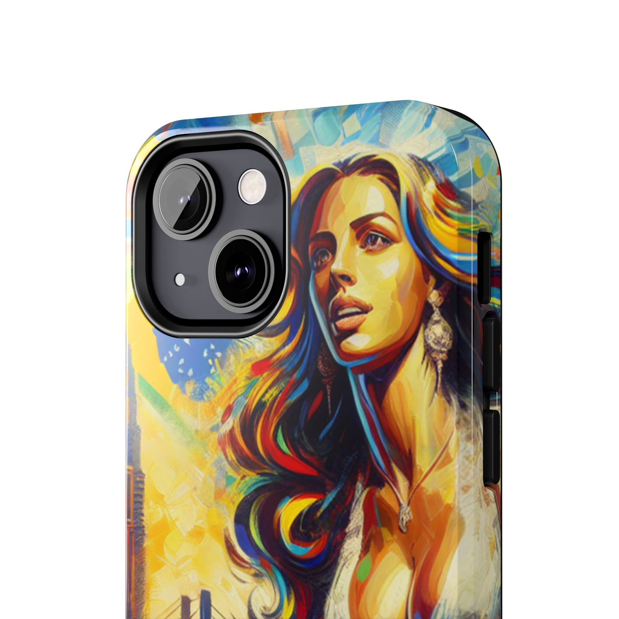Colorful Double-shell Phone Cover Inspired by Brazilian Artistry, Phone Case With Vibrant ...
