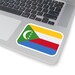 Colorful Comoros Flag Laptop Sticker, Island Souvenir Gift, Comoros ...