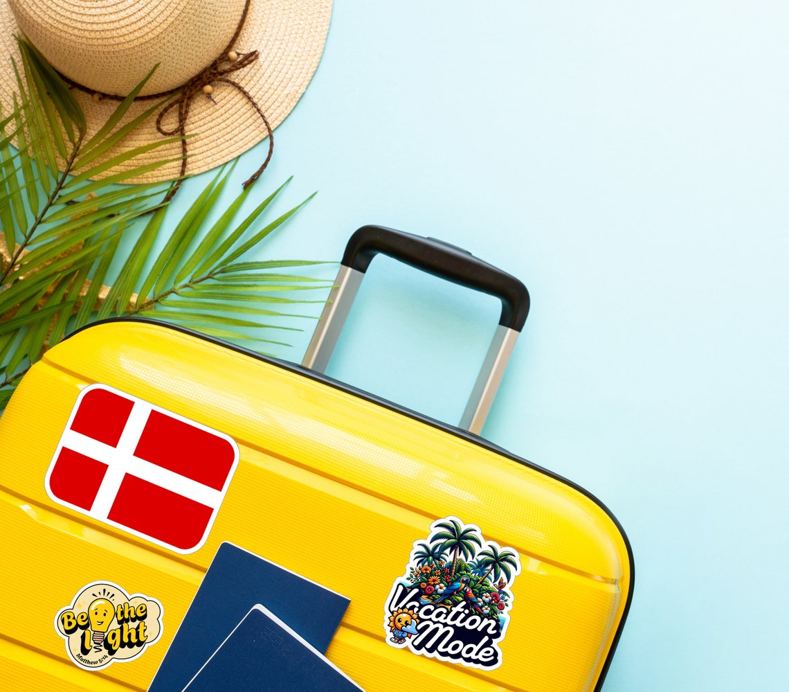 Show Your Love for Denmark With a Vibrant Flag Sticker, Denmark Flag ...