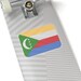 Colorful Comoros Flag Laptop Sticker, Island Souvenir Gift, Comoros ...