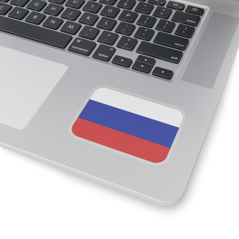 Russian Flag Sticker, Vinyl Decal for Travel Lovers and Adventure ...