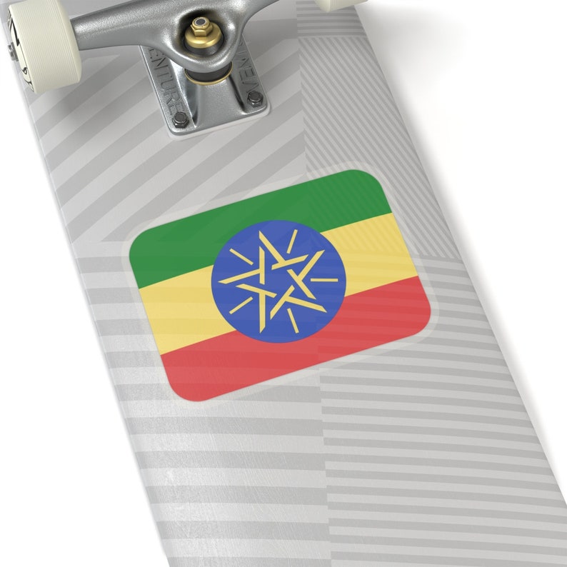 Ethiopia Flag Sticker: Patriotic African Vinyl Decal - Etsy