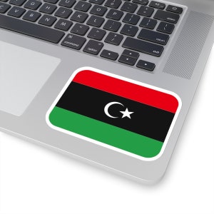 Patriotic Libya Flag Vinyl Sticker Decal for Home Decor, Exclusive ...