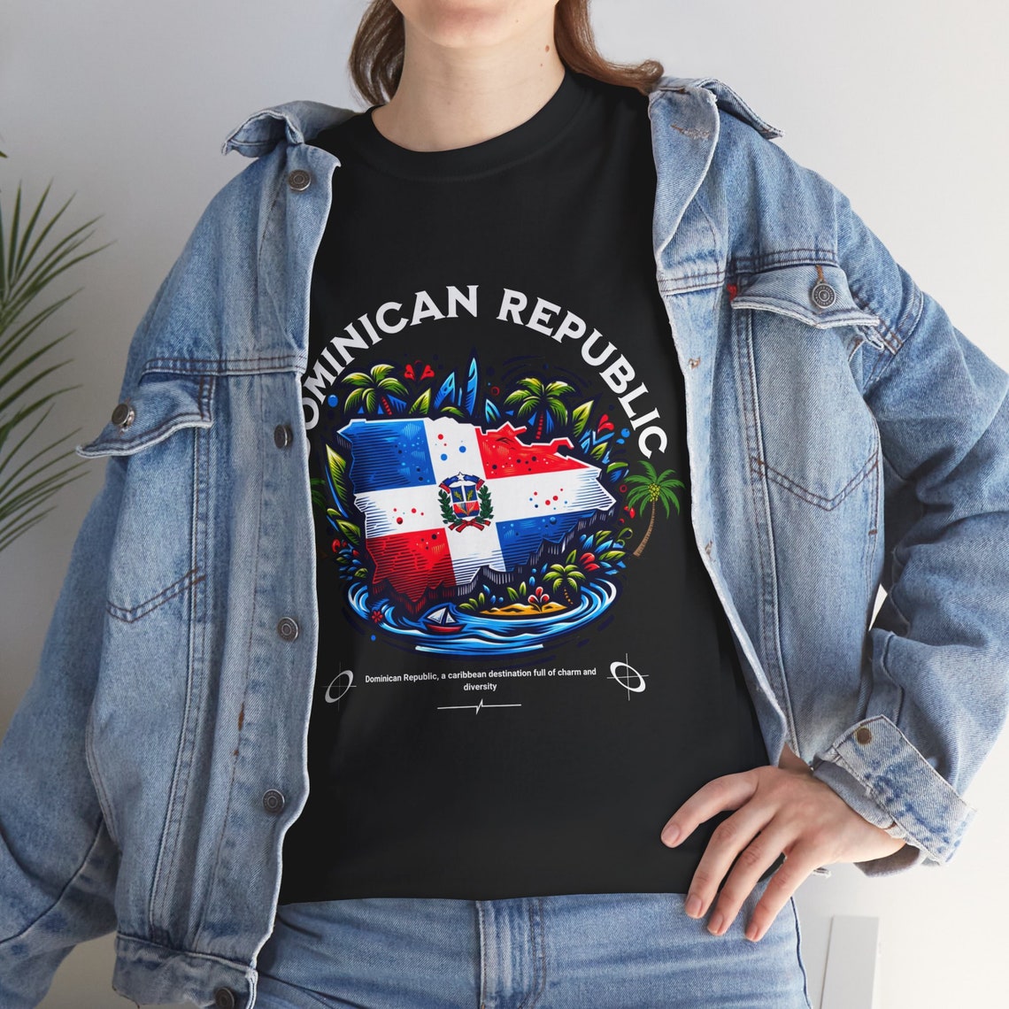 Dominican Republic T-shirt, Dominican Illustration T-shirt, Gift T ...