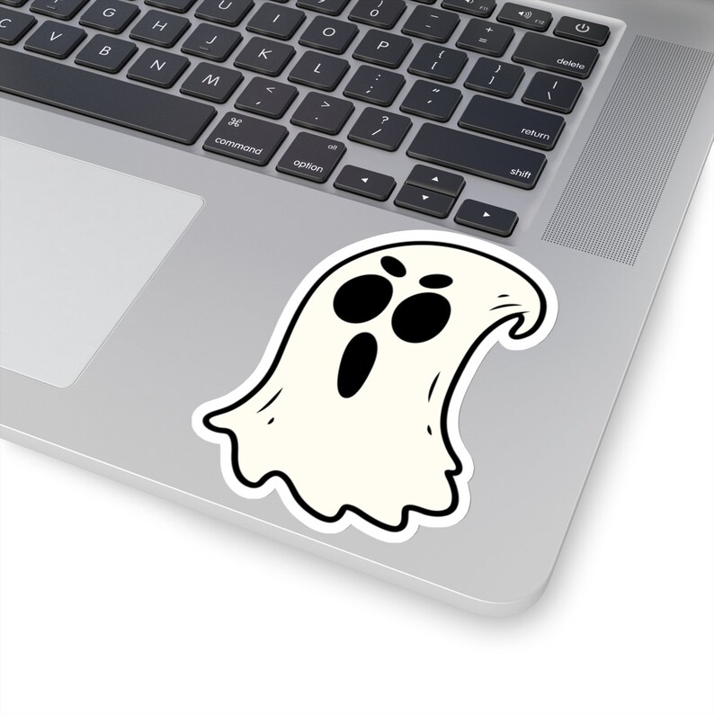 Funny Ghost Sticker for Halloween, Humorous Halloween Haunting, Funny ...