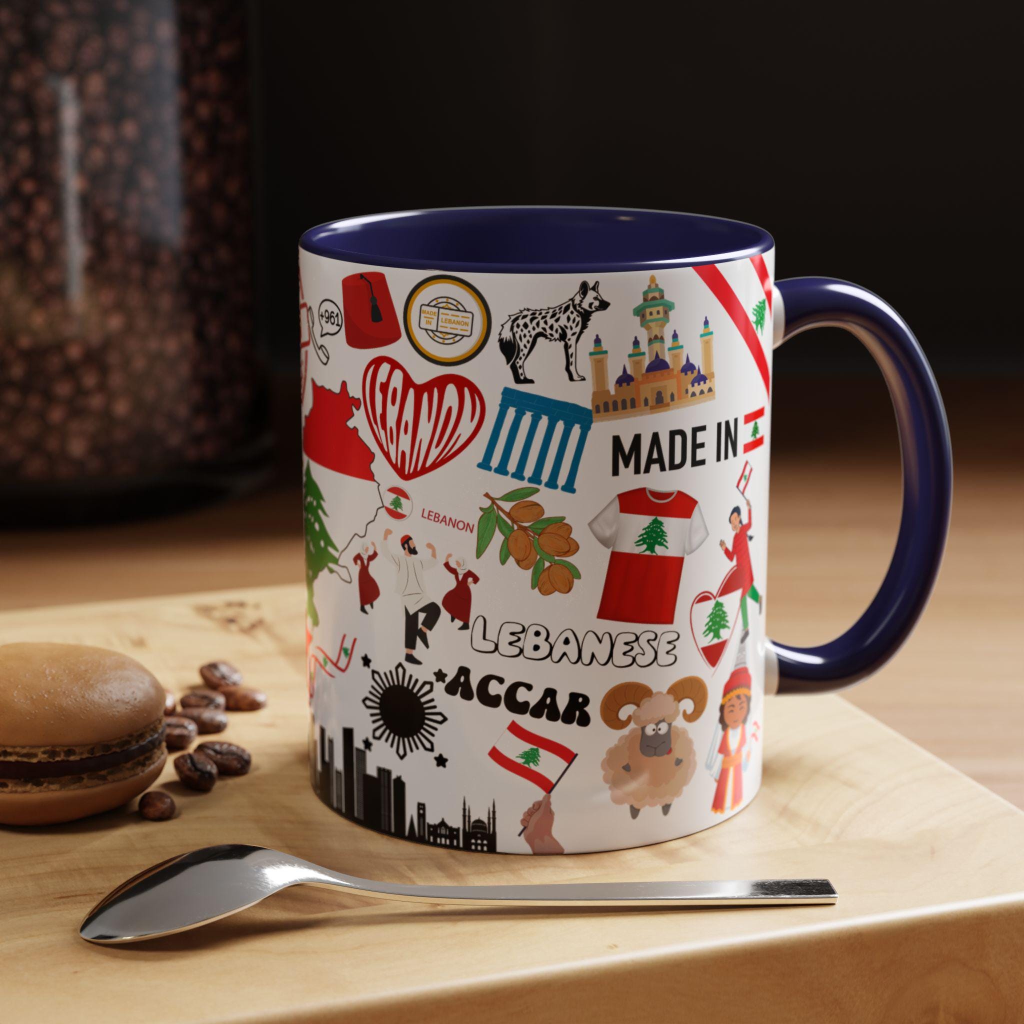 Lebanese Flag Coffee Mug: Unique Patriotic Drinkware - Etsy