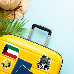 Kuwaiti Flag Emblem Sticker, Kuwait Flag Sticker for Patriot Pride ...