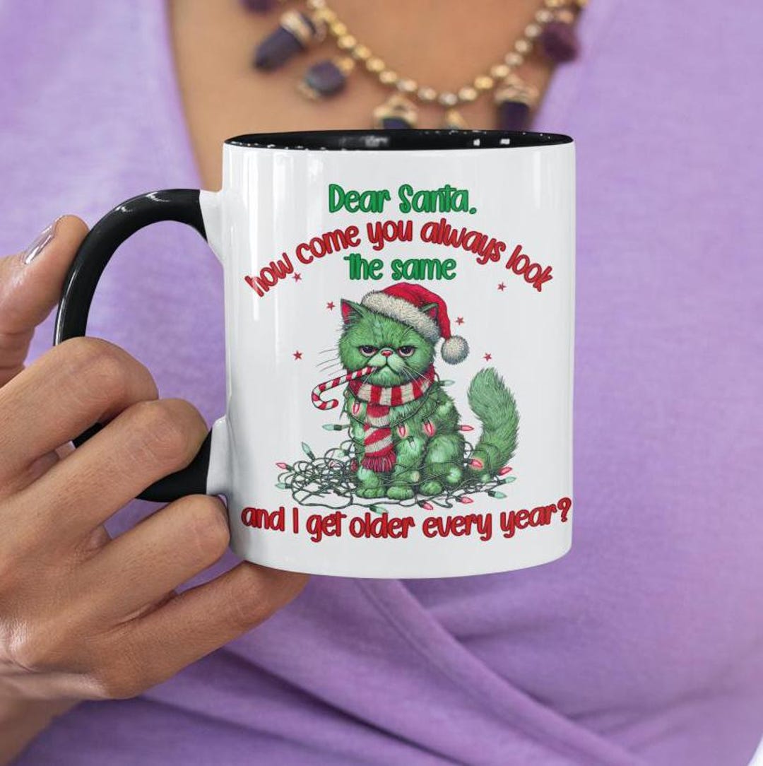 Funny Christmas Coffee Mug, Holiday Gift Idea, Festive Drinkware ...