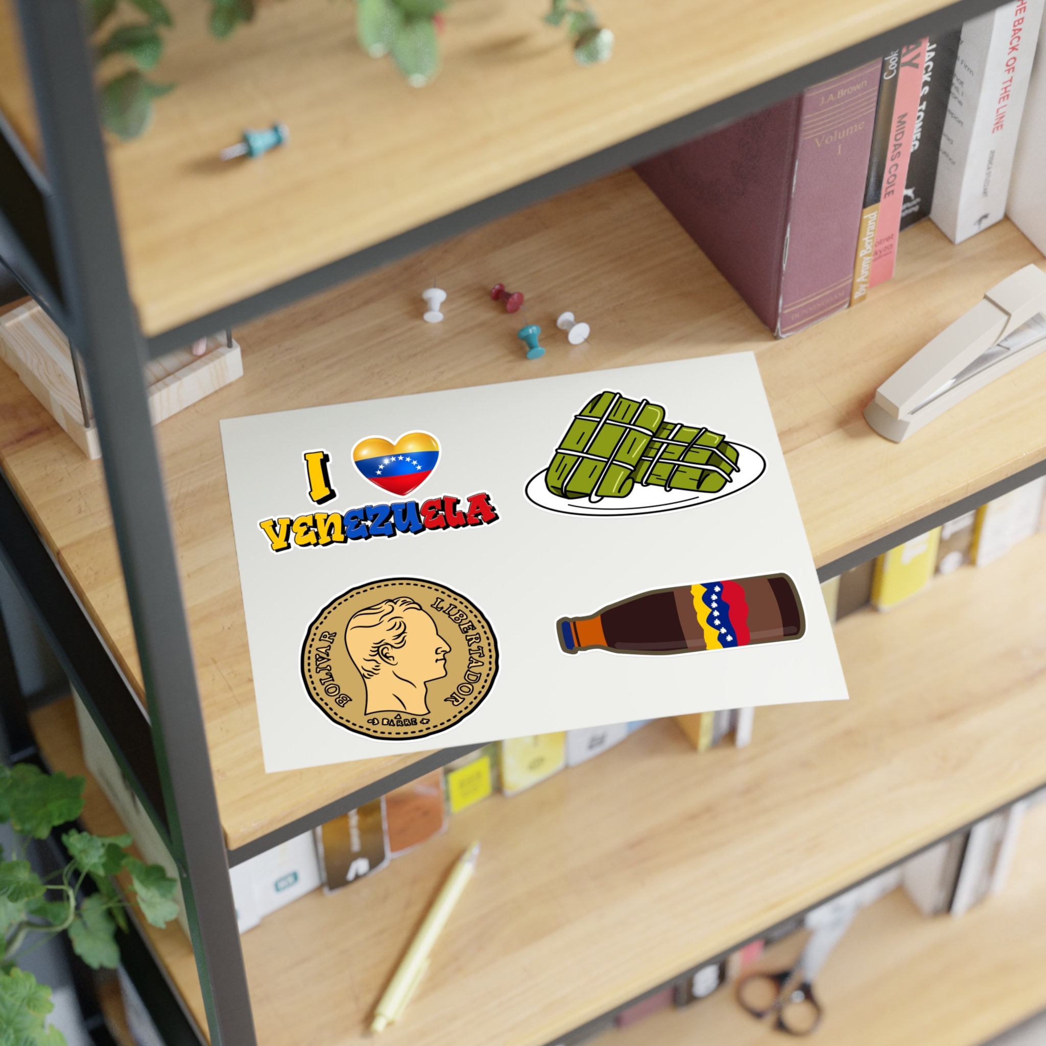 Venezuelan Vibes, Sheet of Stickers Featuring Iconic Imagery ...