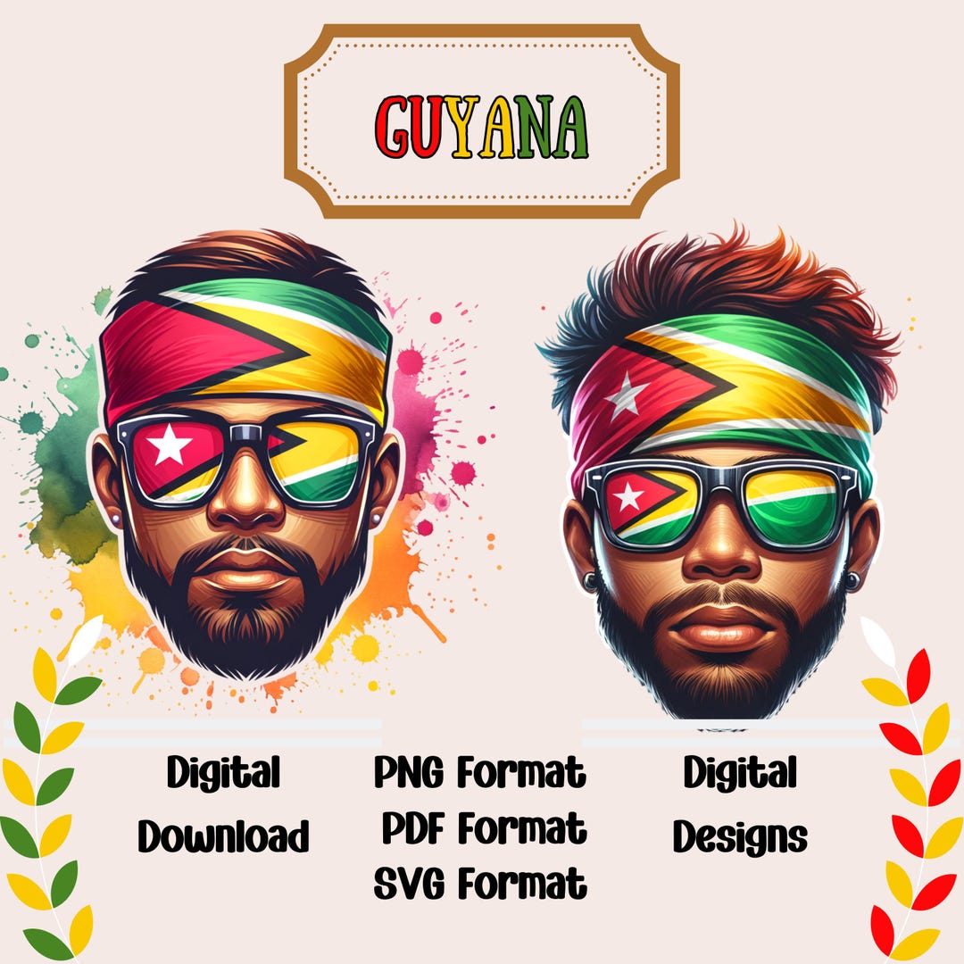 Guyanese Men Clipart: Pride Design (digital Download) - Etsy