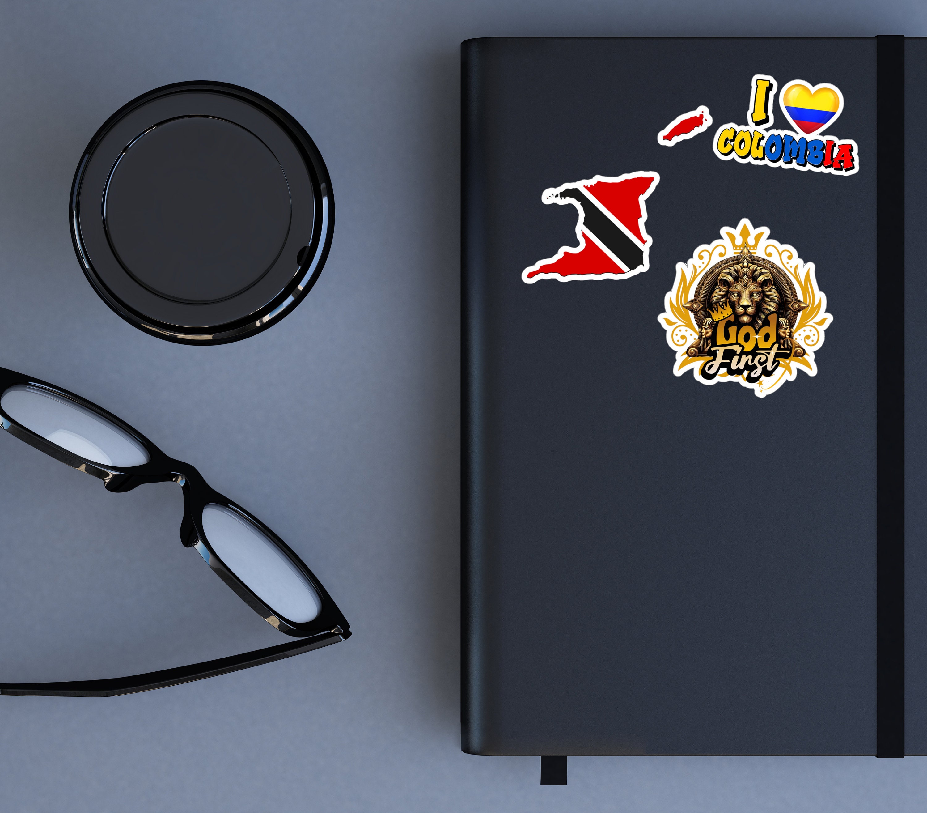 Trinidad & Tobago Vinyl Sticker, Island Vibes Map Sticker, Caribbean ...