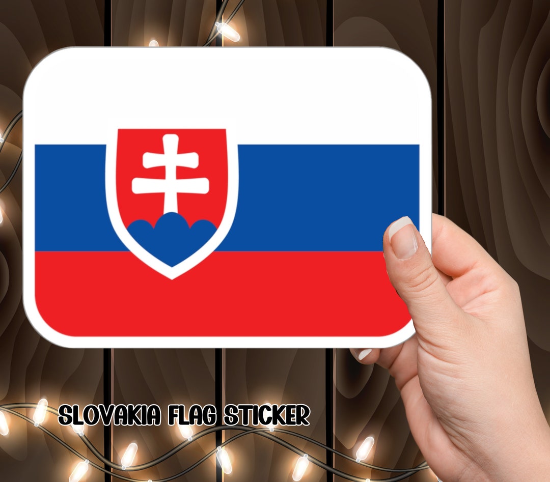 Slovakia Flag Vinyl Sticker: National Pride Decal - Etsy