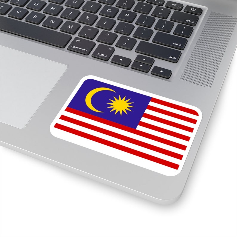 Malaysia Flag Vinyl Decal, Patriotic Malaysia Vinyl Decal, Malaysian ...