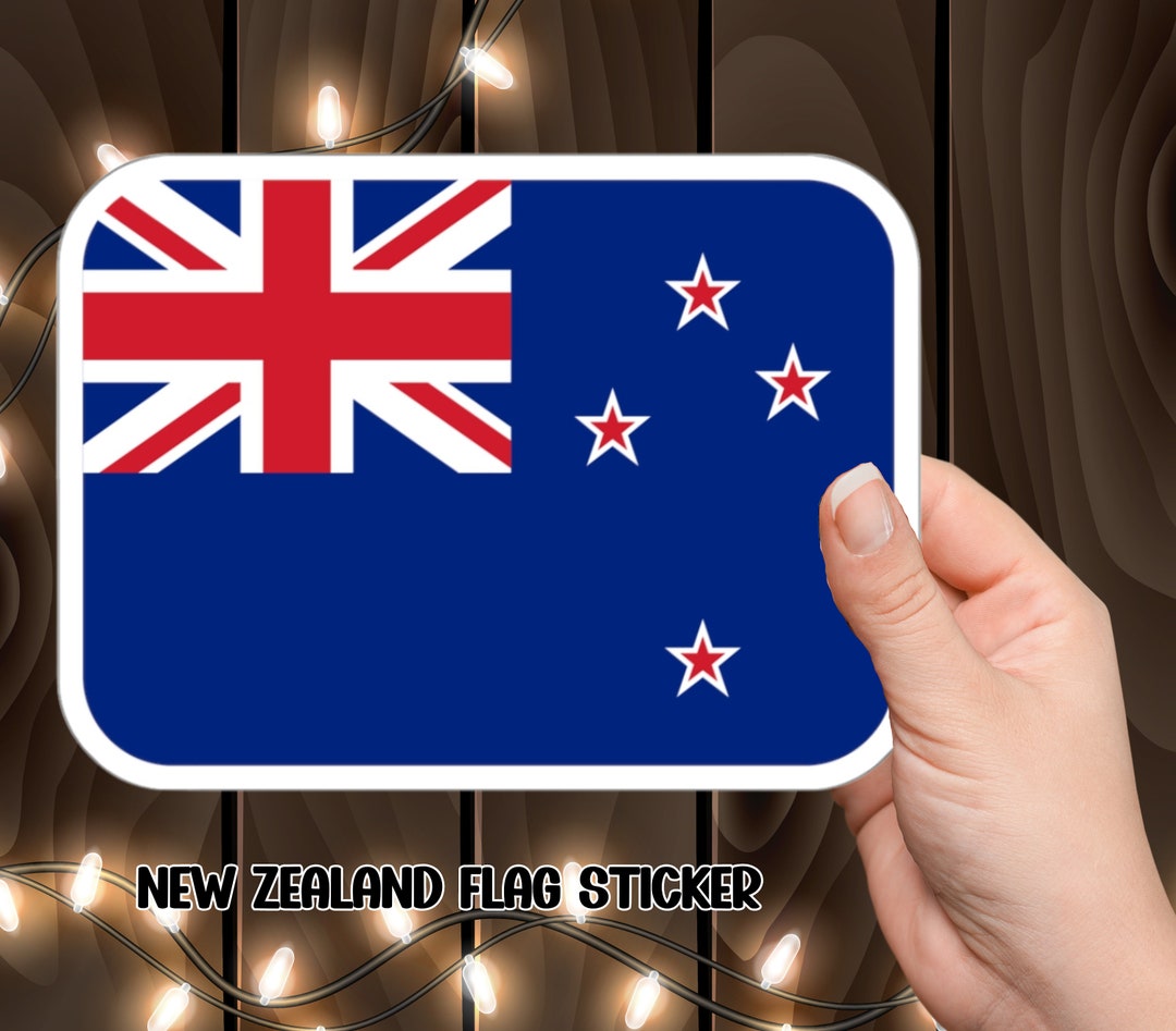 New Zealand Flag Sticker: Durable Vinyl NZ Patriotic Decal - Etsy