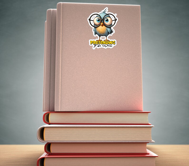 Funny Bird Design Sticker, Quirky Quote Decal for Car, Phone, or Tablet ...