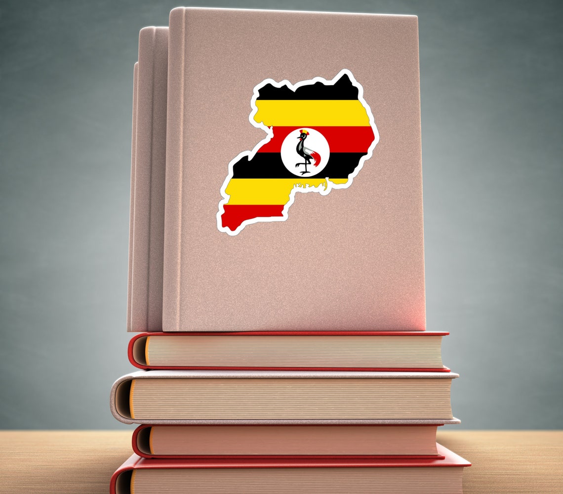 Uganda Map Sticker, Unique African Travel Souvenir, Uganda Country Map ...