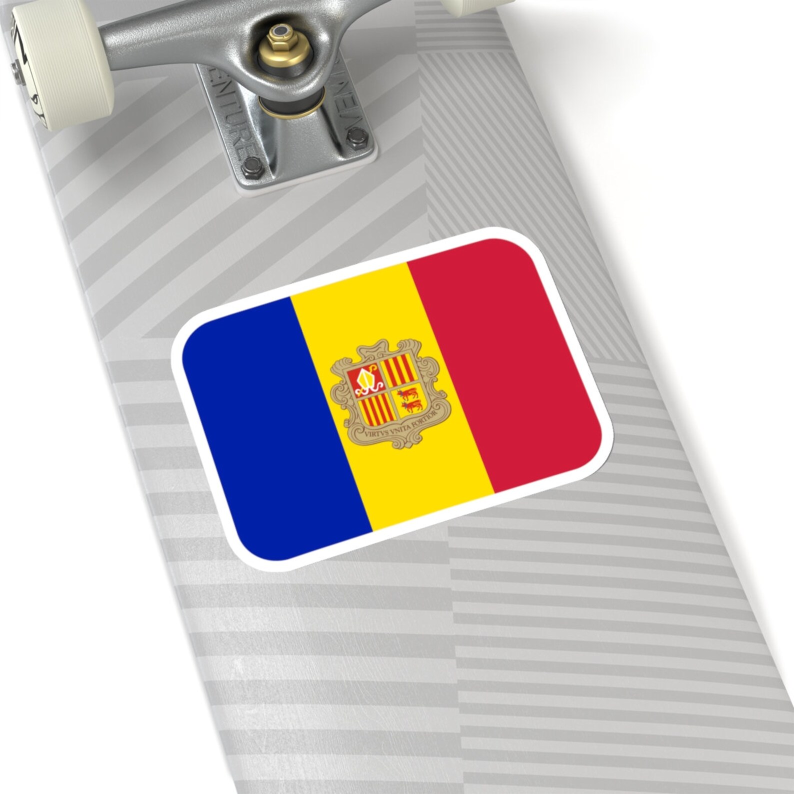 Andorra Flag Sticker Patriotic Vinyl Decal for Car, Laptop, or Book ...