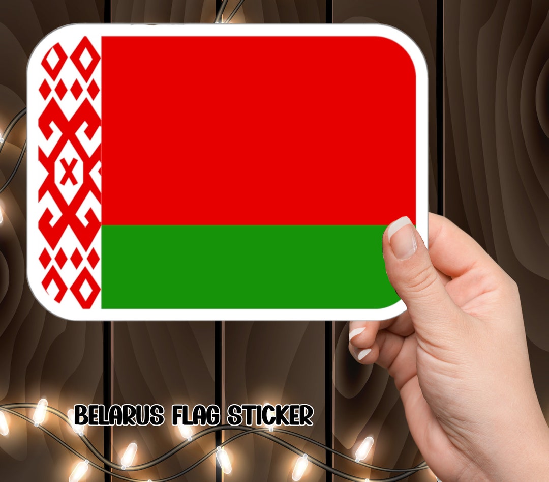 Belarus Flag Vinyl Sticker, National Pride Decal, Belarus Flag Sticker ...
