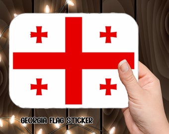 Georgia Flag Sticker | Georgian Flag | Fun Sticker Decoration | Fun ...