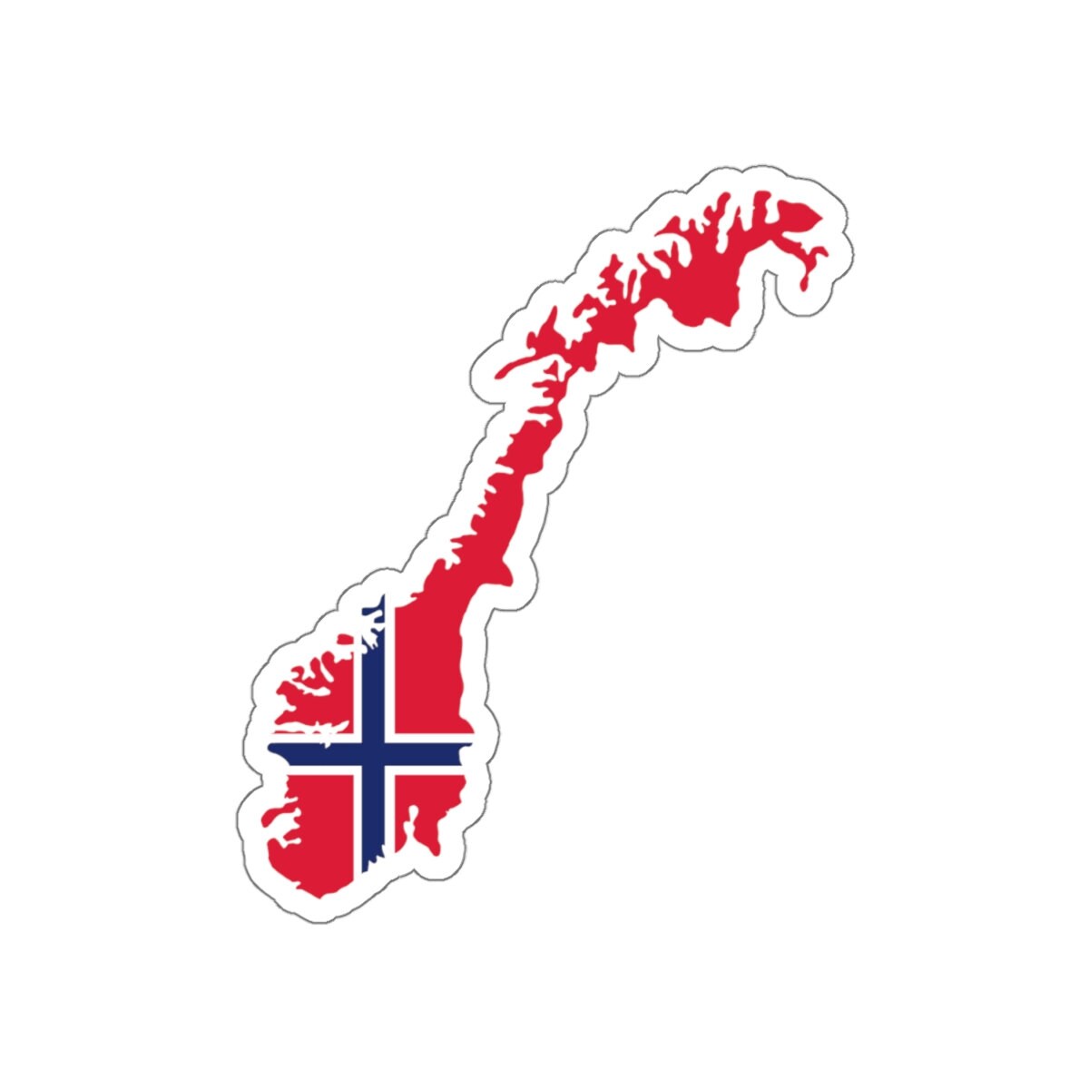 Norway Map Sticker, Gift for Norwegians, Norway Map, Norway Decor, Gift ...