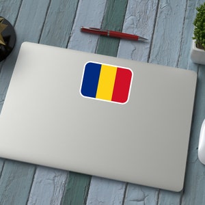 Romania Flag Sticker, Patriotic Car Decal, Trendy Laptop Decal ...