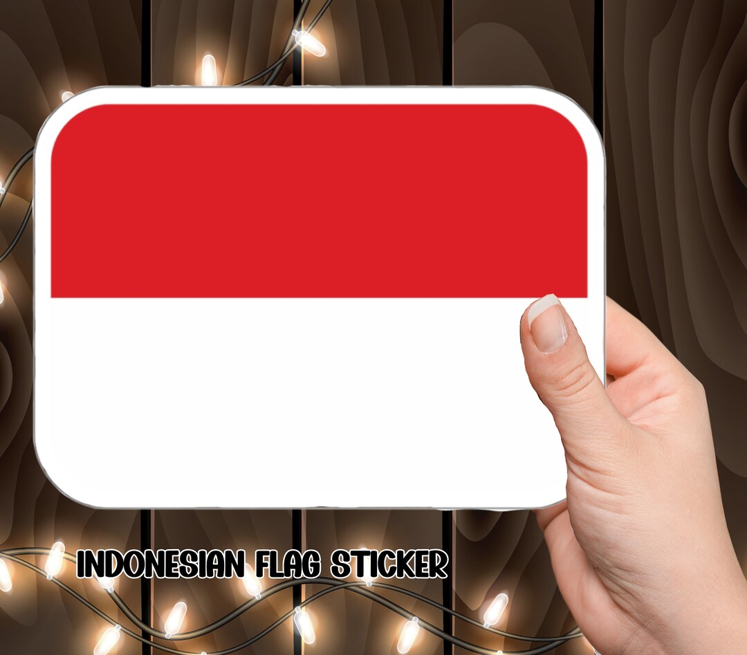 Indonesian Flag Decal, Patriotic Vinyl Sticker, Indonesia Pride Sticker ...