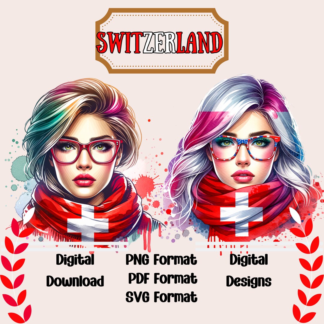 Digital Images in SVG, PNG, PDF Format, Instant Download of Switzerland ...