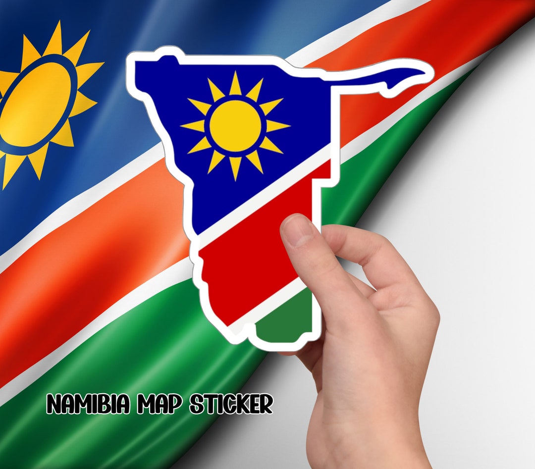 Namibia Map Sticker: African Vinyl Decal for Laptop, Water Bottle - Etsy