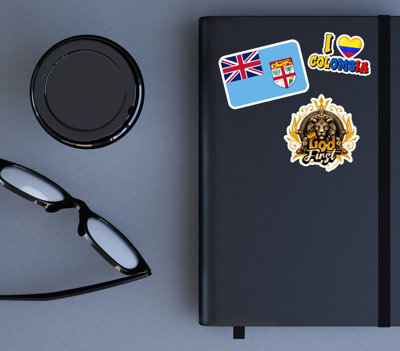 Fiji Islands Vinyl Sticker, Patriotic Decor, Fiji Flag Sticker, Island ...