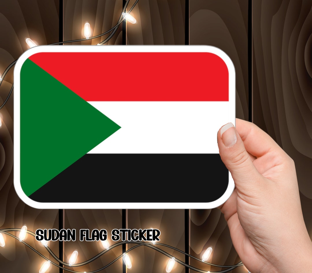 Sudan Flag Vinyl Sticker: Patriotic Laptop Decal - Etsy