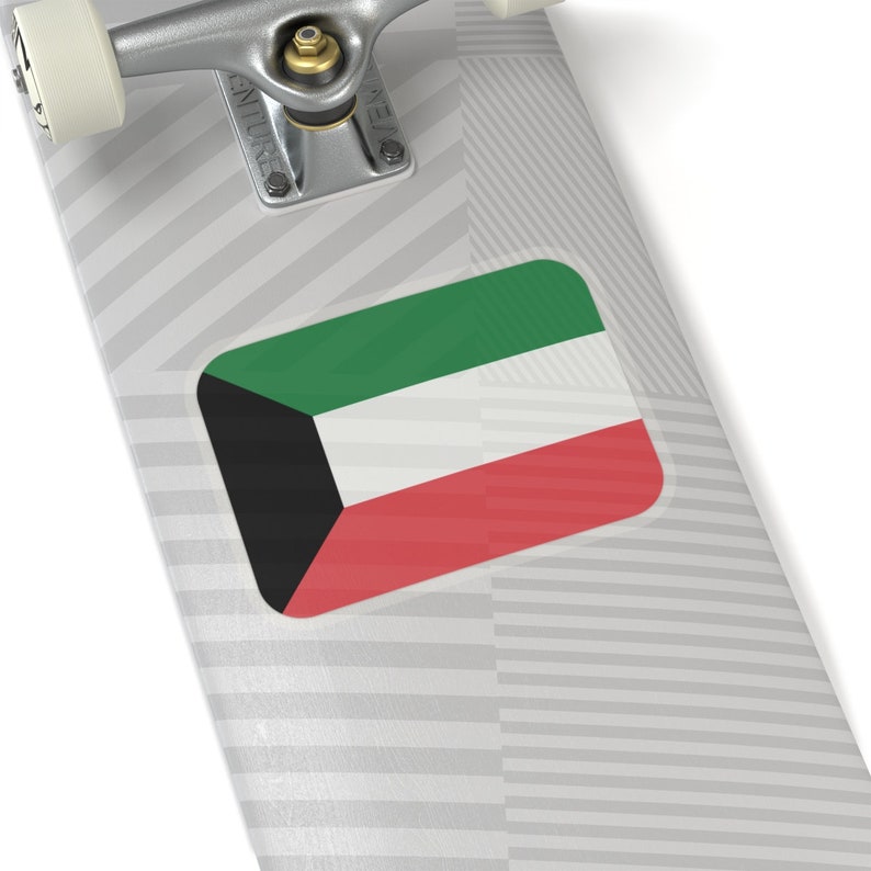 Kuwaiti Flag Emblem Sticker, Kuwait Flag Sticker for Patriot Pride ...