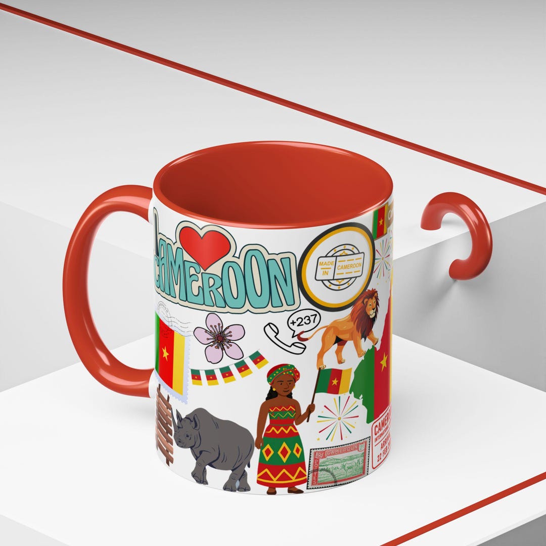 Cameroon Coffee Mug, Cameroon Souvenir, Coffee Lovers Gift, Travelers ...