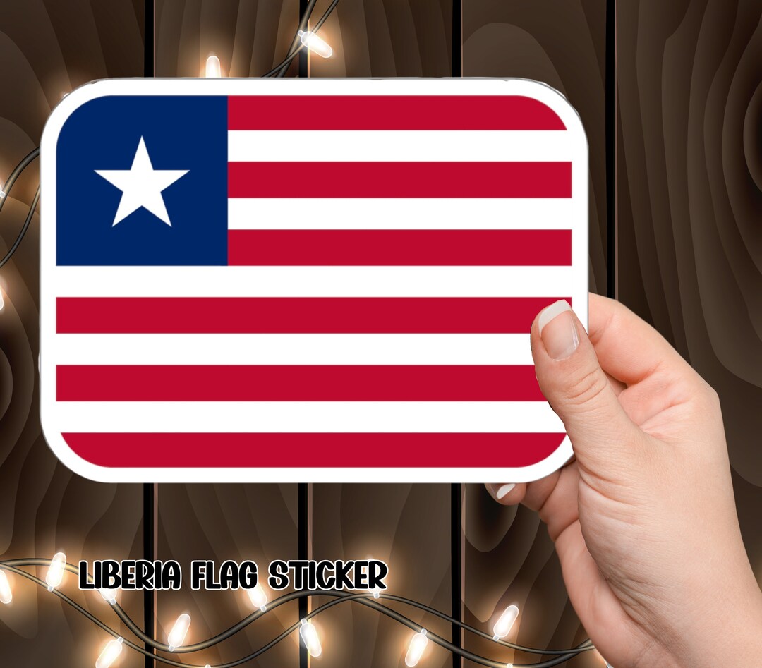 Liberia Flag Vinyl Sticker: African Pride Souvenir Decal - Etsy